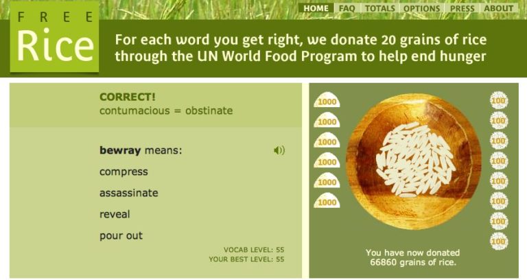 Intern Web Project Support and Freerice.com Rebuild, WFP (US$700 per ...